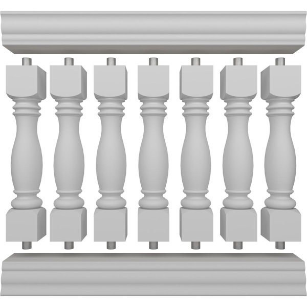 PCI Enterprises Embassy White Urethane Porch And Stair Railings | Wayfair PCI Enterprises Embassy White Urethane Porch And Stair Railings | Wayfair
